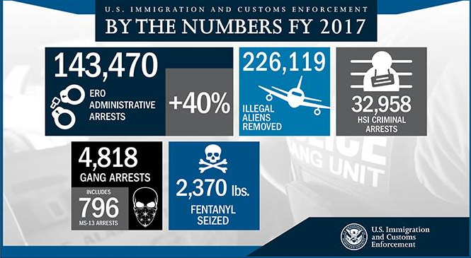 DHS Releases FY 2017 Enforcement Statistics